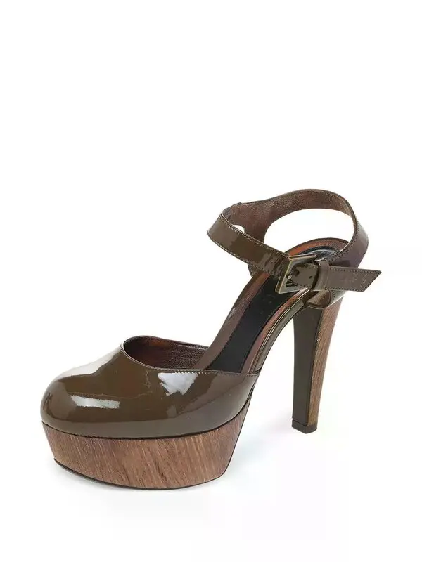 Marni 125mm Leather Platform Pumps