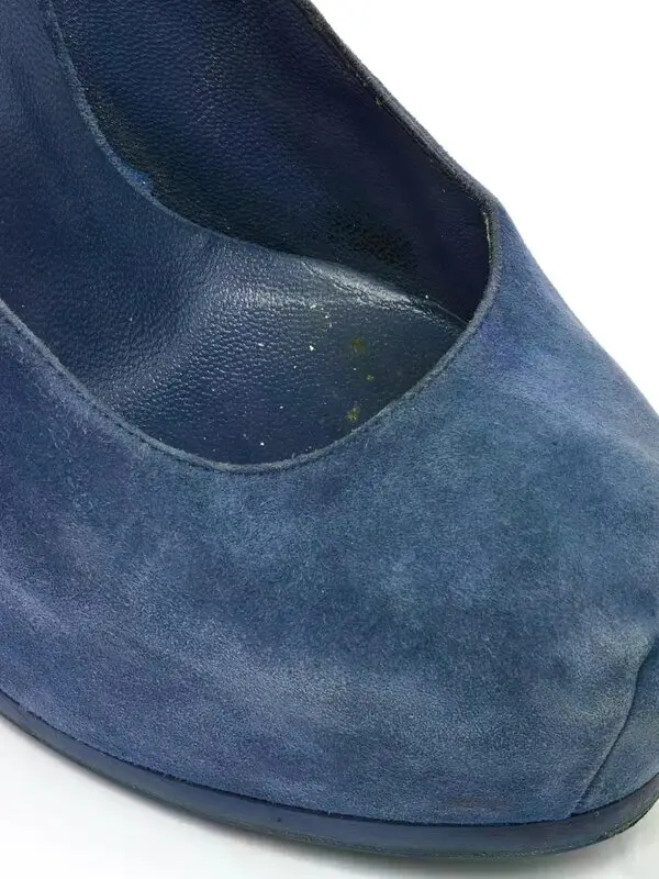 Saint Laurent 135mm Platform Suede Pumps