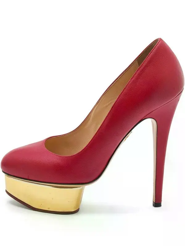 CHARLOTTE OLYMPIA Pre-owned 170mm Dolly Platform Pumps - Red