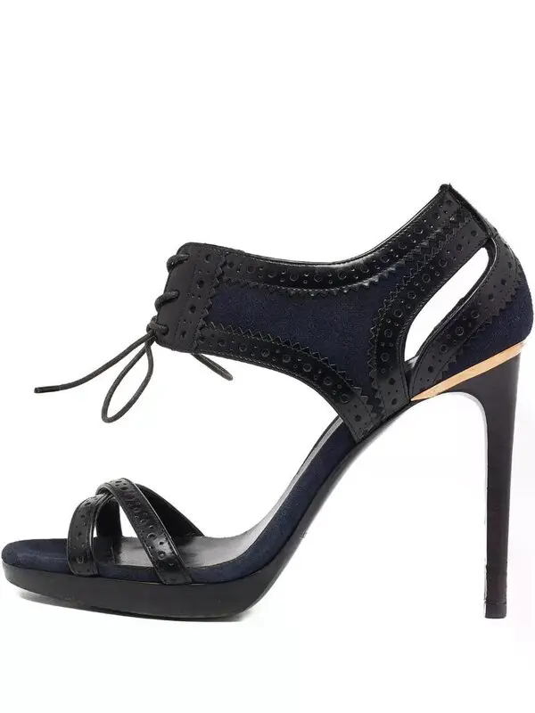 Burberry Leather Lace-up Sandals