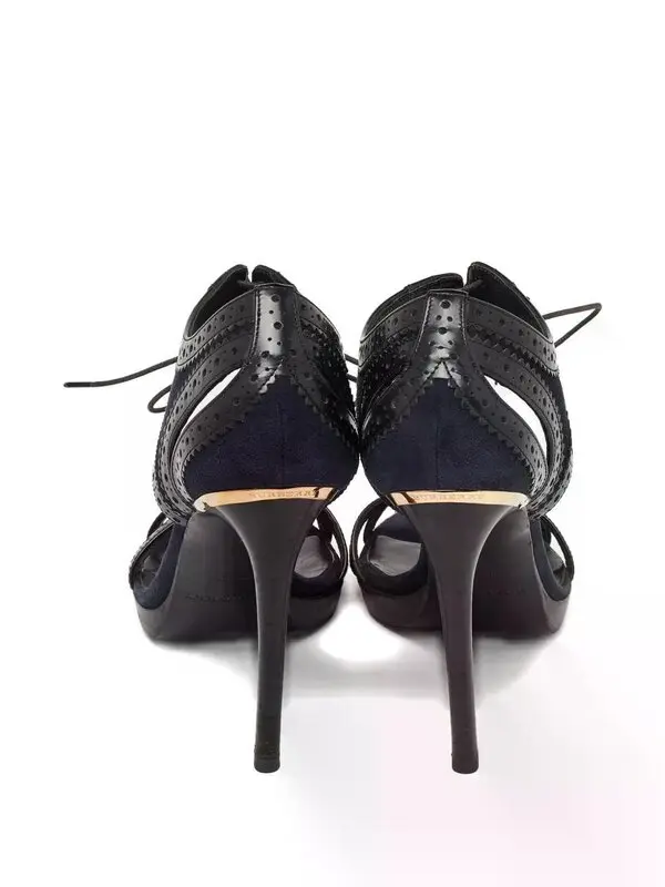 Burberry Leather Lace-up Sandals