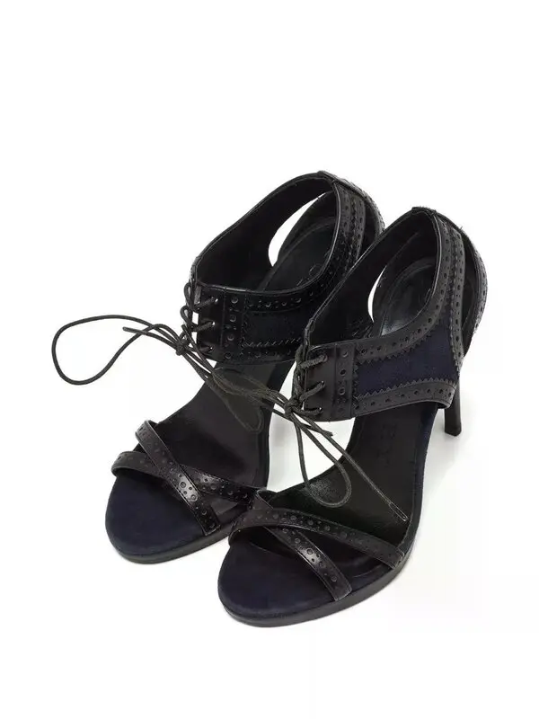 Burberry Leather Lace-up Sandals