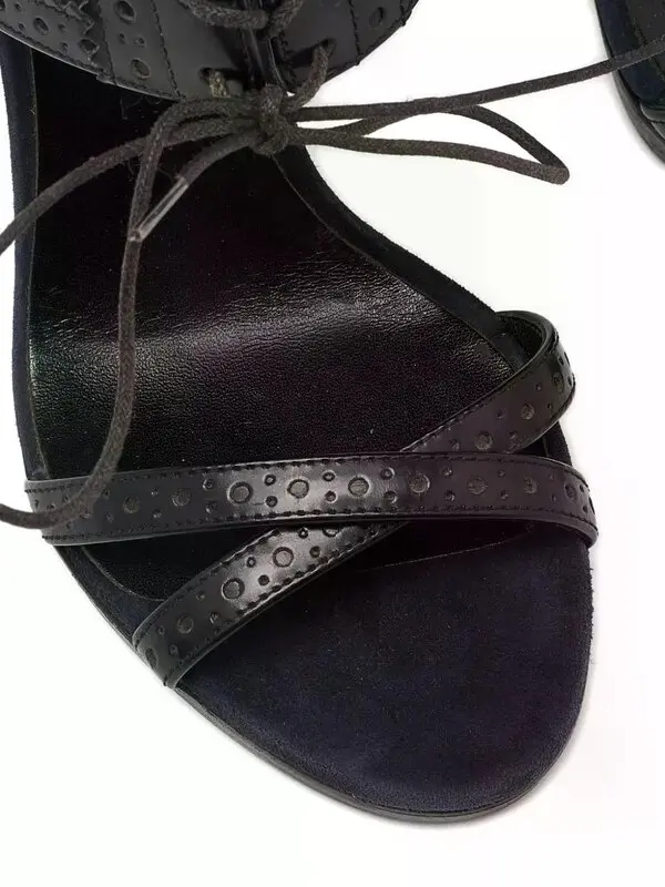Burberry Leather Lace-up Sandals