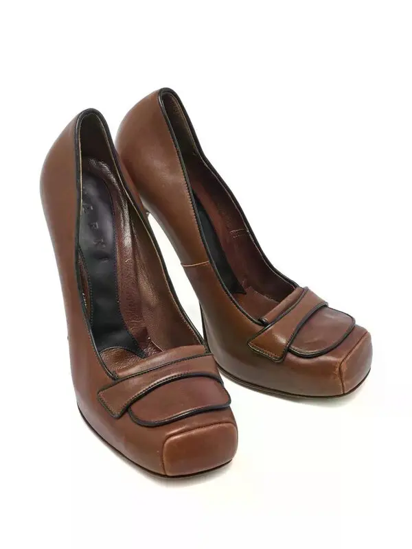 Marni 130mm Leather Pumps