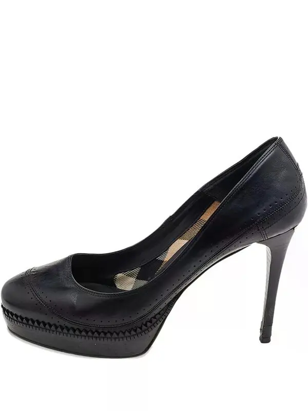 Burberry Leather Platform Stiletto Pumps