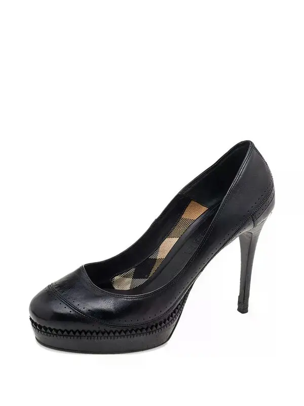 Burberry Leather Platform Stiletto Pumps