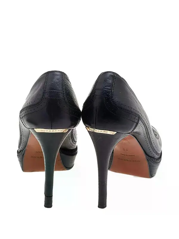Burberry Leather Platform Stiletto Pumps