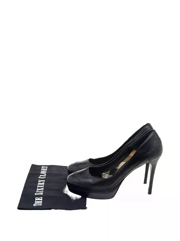 Burberry Leather Platform Stiletto Pumps