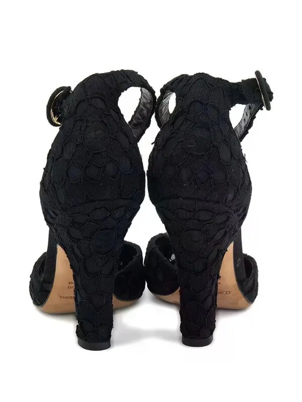 Dolce & Gabbana Lace Ankle Strap Pumps