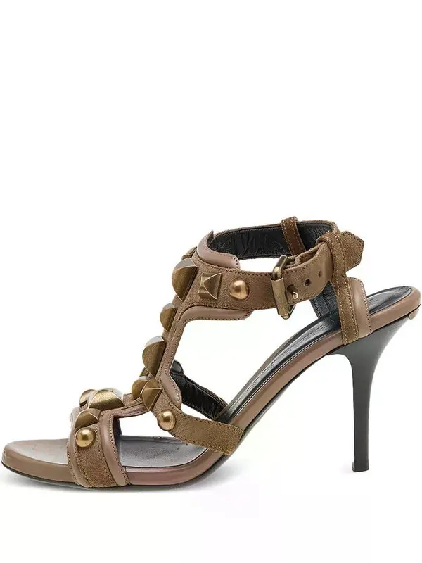 Burberry Leather Stiletto Heeled Sandals
