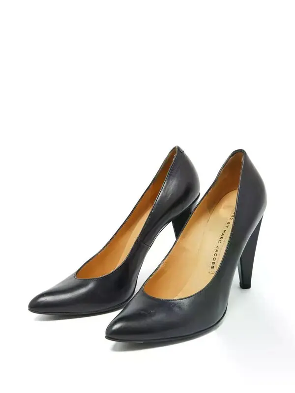Marc Jacobs Leather Almond Toe High Heel Pumps