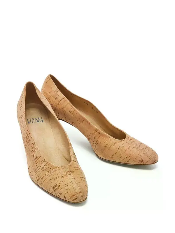 STUART WEITZMAN Cork-textured Pumps