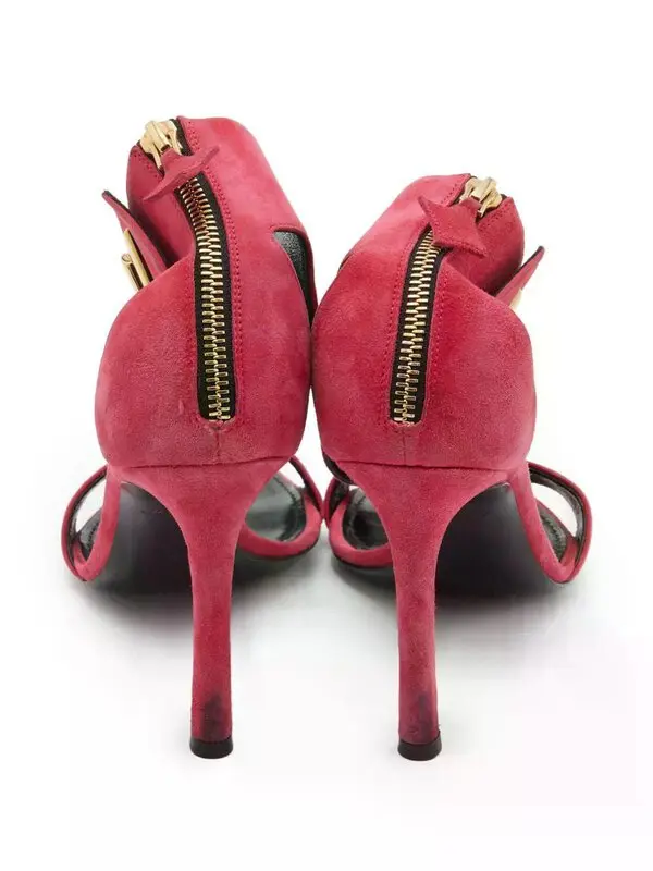 LOUIS VUITTON Suede Stiletto Sandals