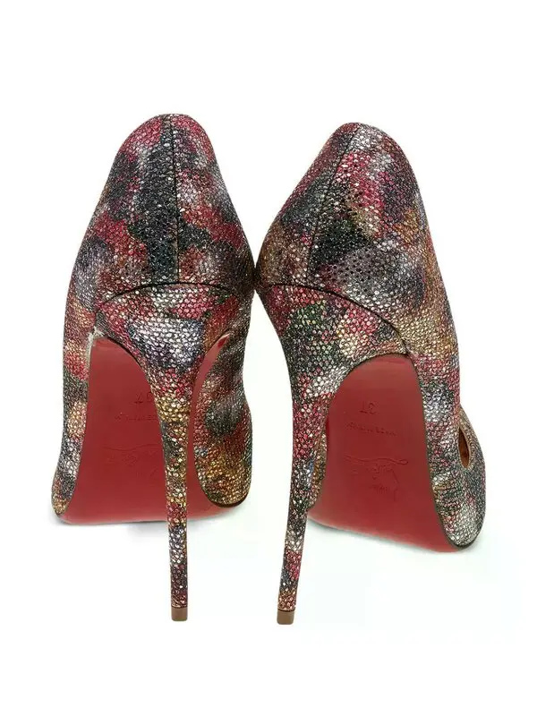 CHRISTIAN LOUBOUTIN 120mm So Kate Glitter Heeled Pumps