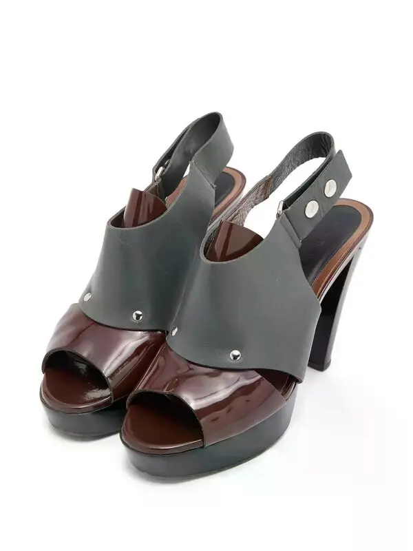 Marni 120mm Panelled High Heel Sandals