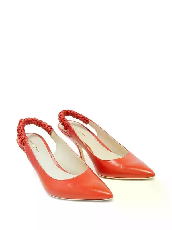 Bottega Veneta 90mm Leather Slingback Pumps