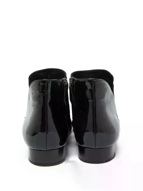 Miu Miu Patent Finish Ankle Boots
