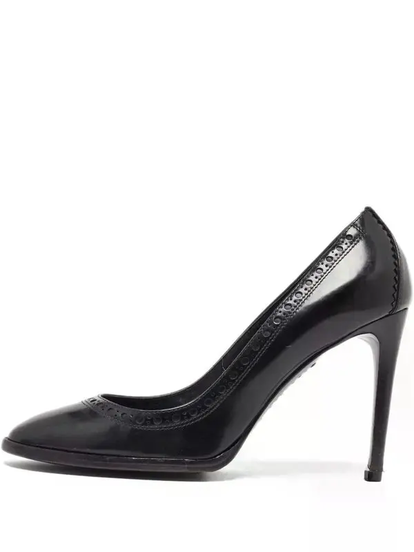Burberry Leather Pointed Toe Stiletto Pumps
