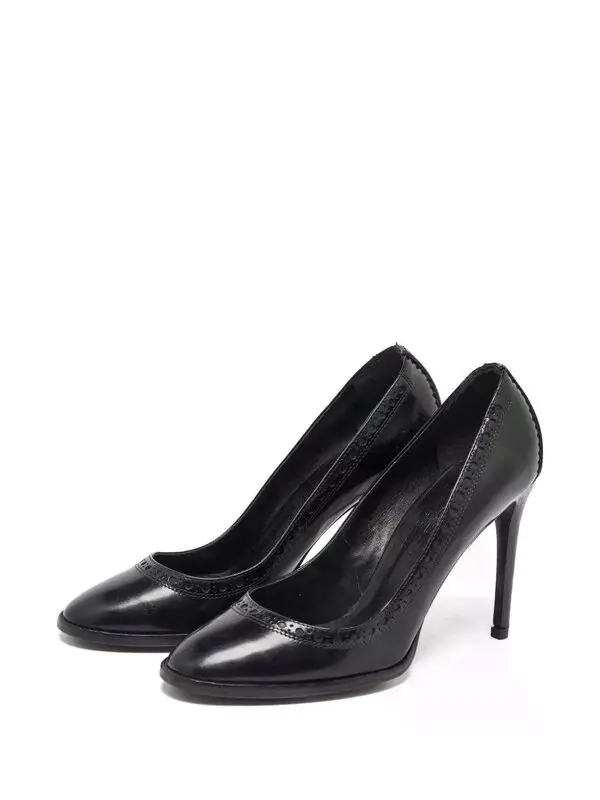 Burberry Leather Pointed Toe Stiletto Pumps