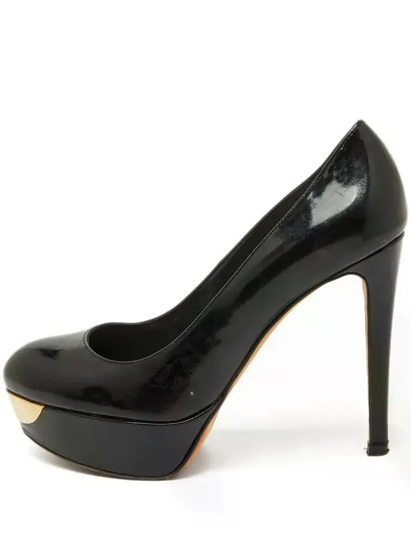 STUART WEITZMAN Patent Leather Platform Stiletto Pumps