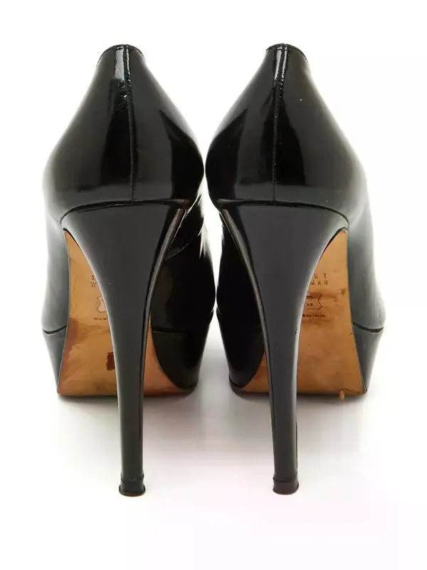 STUART WEITZMAN Patent Leather Platform Stiletto Pumps