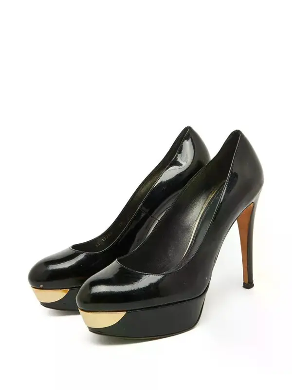 STUART WEITZMAN Patent Leather Platform Stiletto Pumps