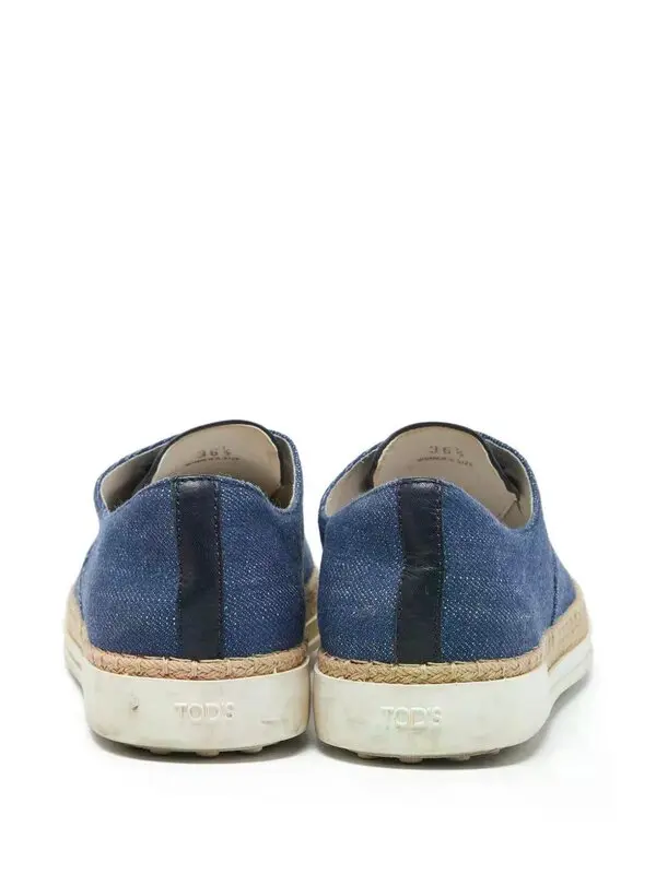 TOD'S Denim Flat Espadrilles