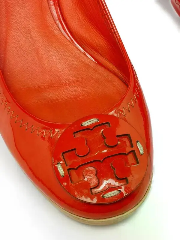 Tory Burch Patent Leather Wedge Pumps