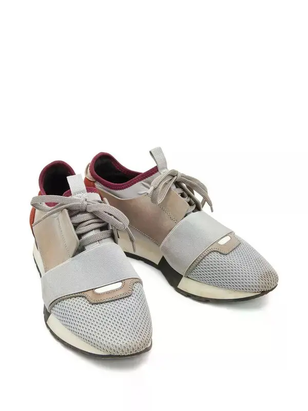 Balenciaga Race Runner Mesh-panelled Sneakers - Grey
