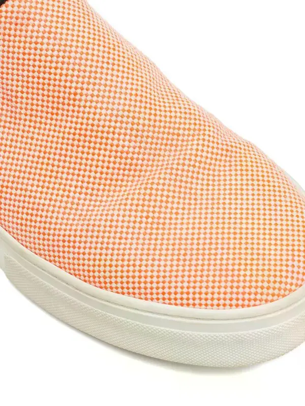 Celine 2024 Checked Canvas Slip-on Sneakers