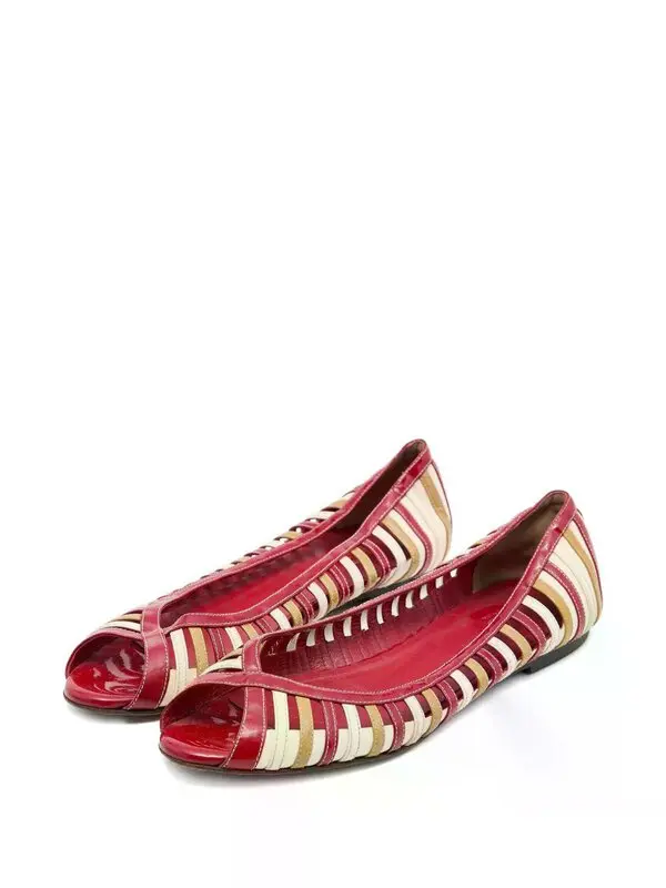 Dolce & Gabbana Striped Ballet Flats