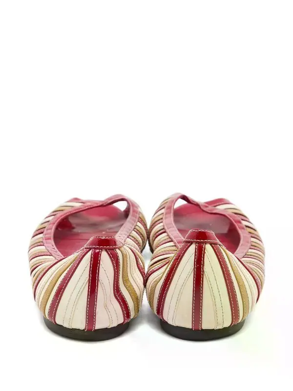 Dolce & Gabbana Striped Ballet Flats