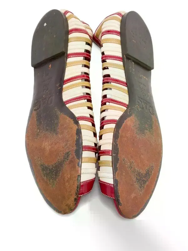 Dolce & Gabbana Striped Ballet Flats