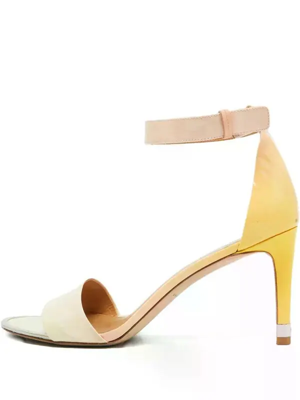 Marc Jacobs 90mm Patent Leather Ankle Strap Sandals - Neutrals