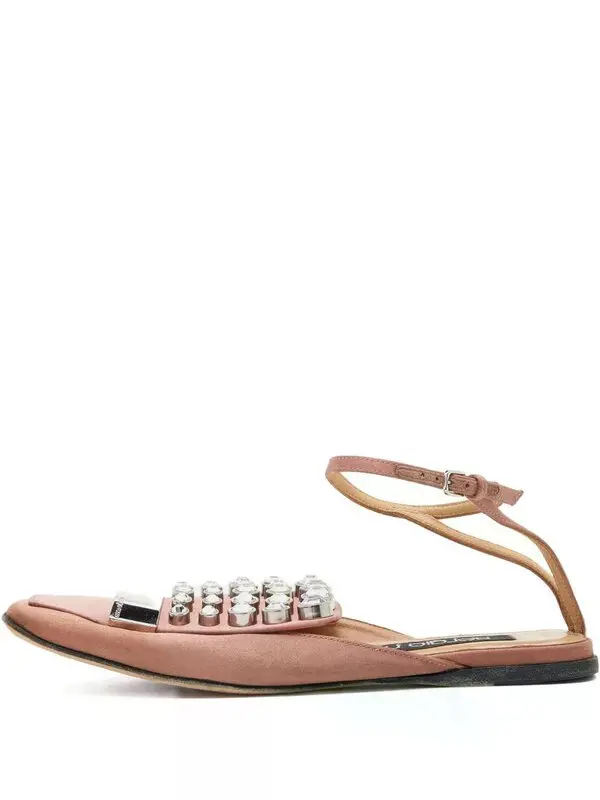 SERGIO ROSSI Embellished Flat Pumps