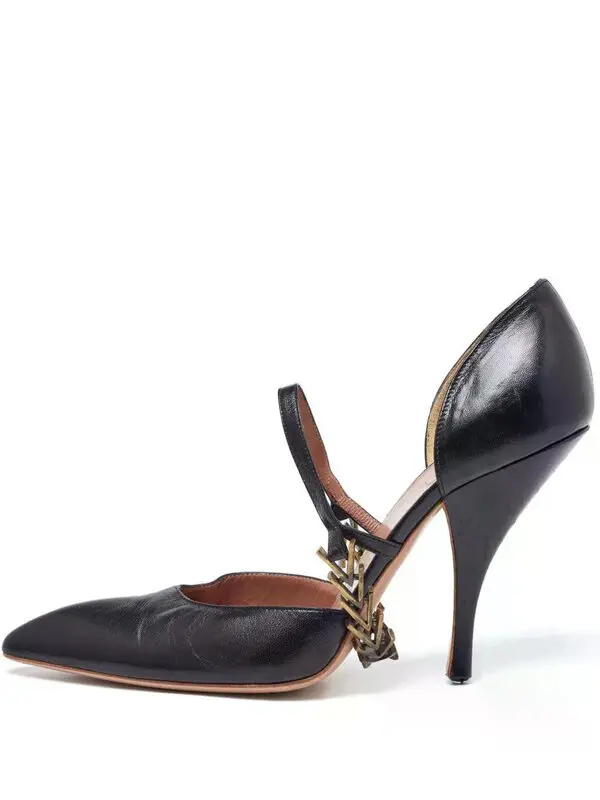 Alaïa Leather Pointed-toe Ankle-strap Pumps