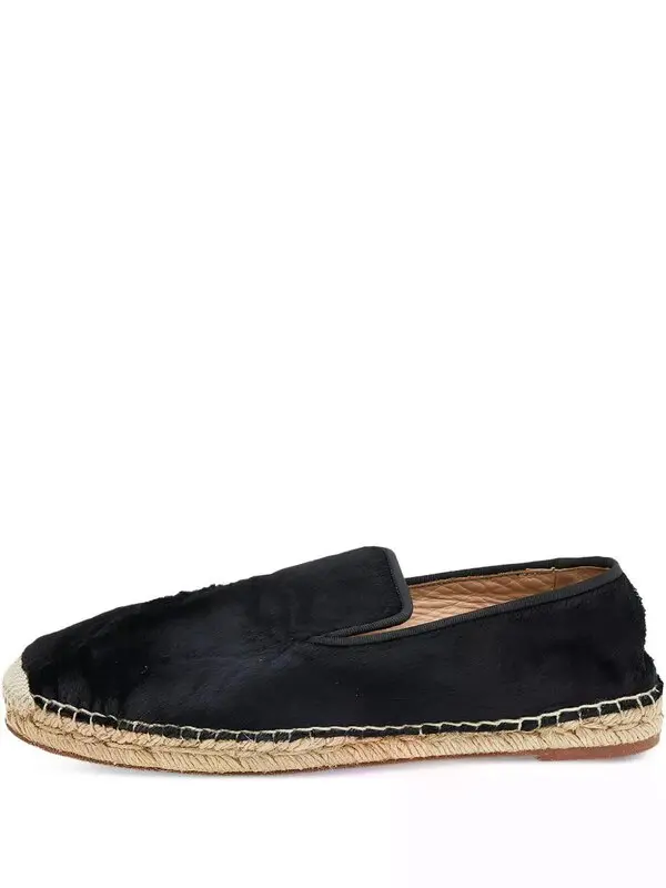 Celine Calf-hair Espadrilles - Black