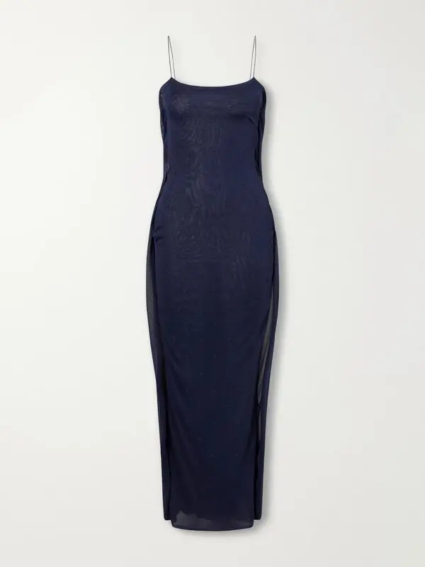 Jacquemus Knitted Maxi Dress - Blue