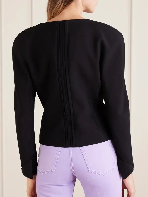 Chloé Wool-crepe Tailored Jacket