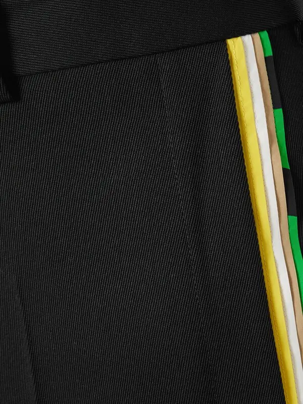 Loewe Striped Wool Straight-leg Trousers