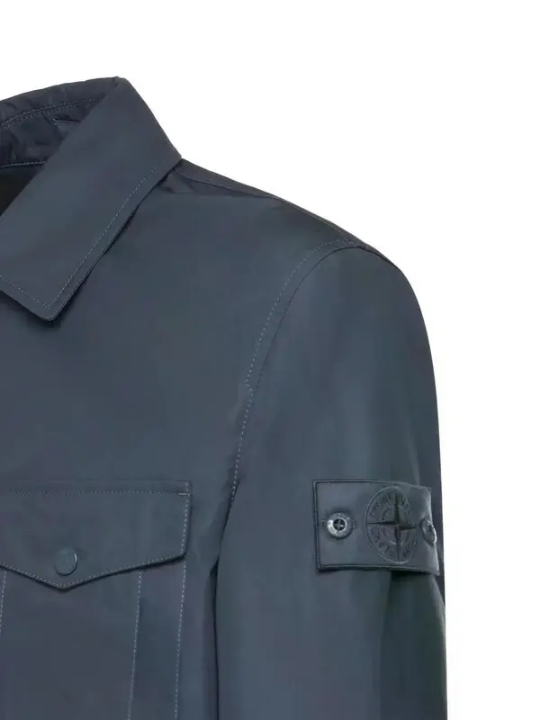 Stone Island Patch-pocket Zip-up Shirt Jacket