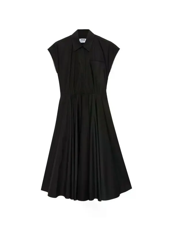 MSGM Pocket Shirt Midi Dress