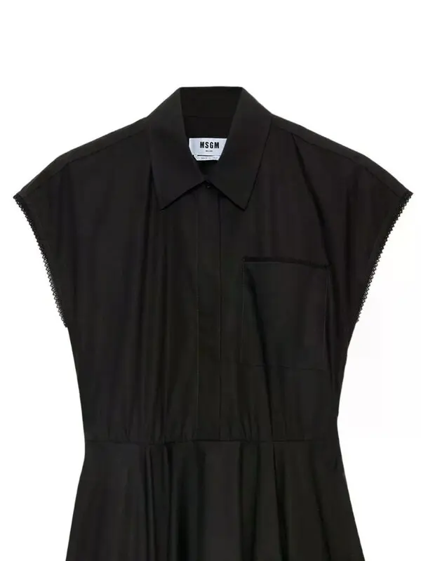MSGM Pocket Shirt Midi Dress