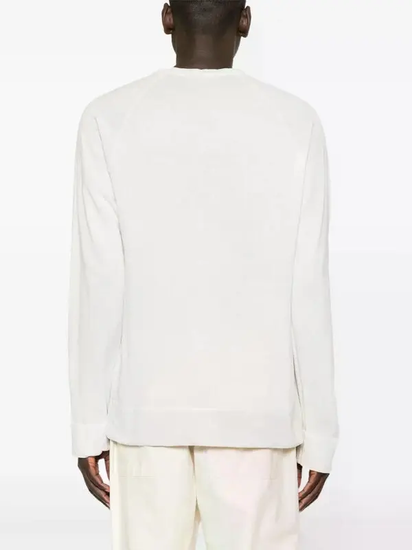 JAMES PERSE Ribbed Crewneck Sweatshirt - Neutrals