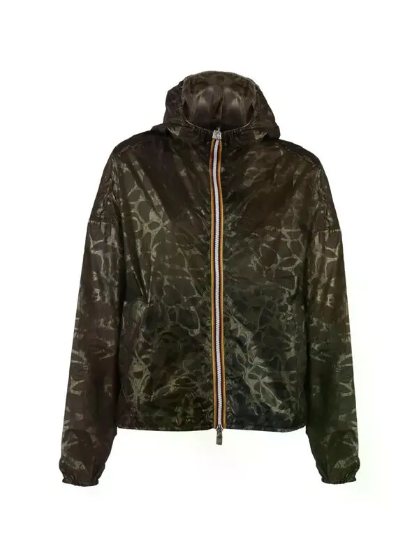 K-WAY Laurette Super-light Reversible Hooded Jacket - Green