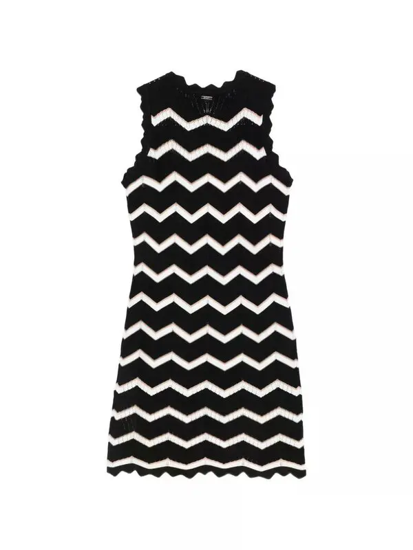 Dkny Zig-zag Pattern Dress