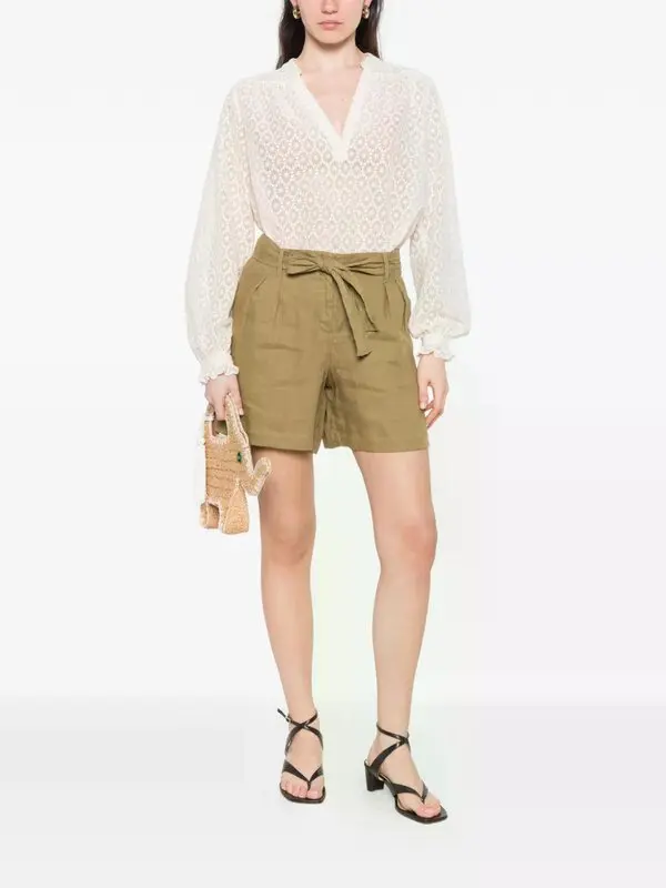 MAISON123 Floral-print V-neck Blouse