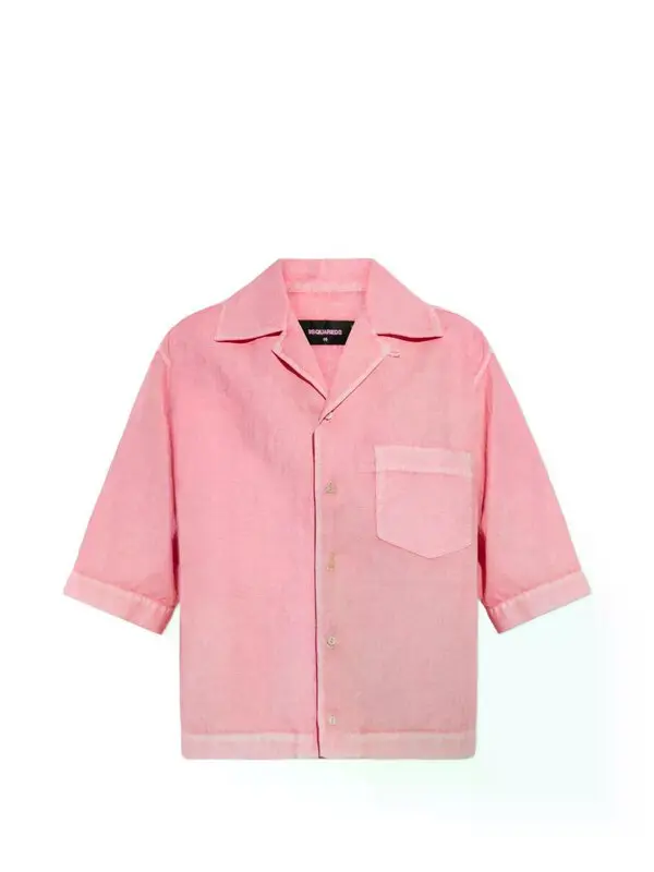 Dsquared2 Buttoned Linen Shirt