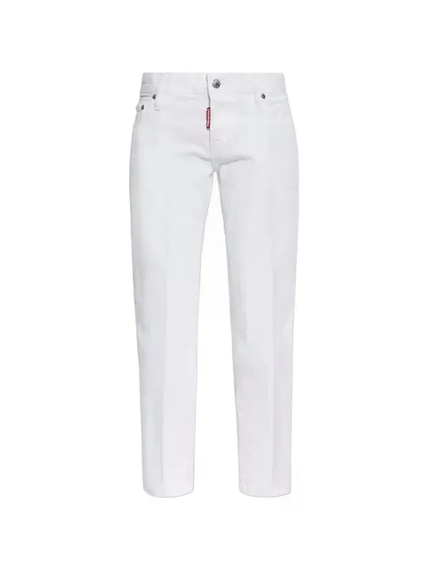 Dsquared2 Buttoned Belt-loop Jeans - White