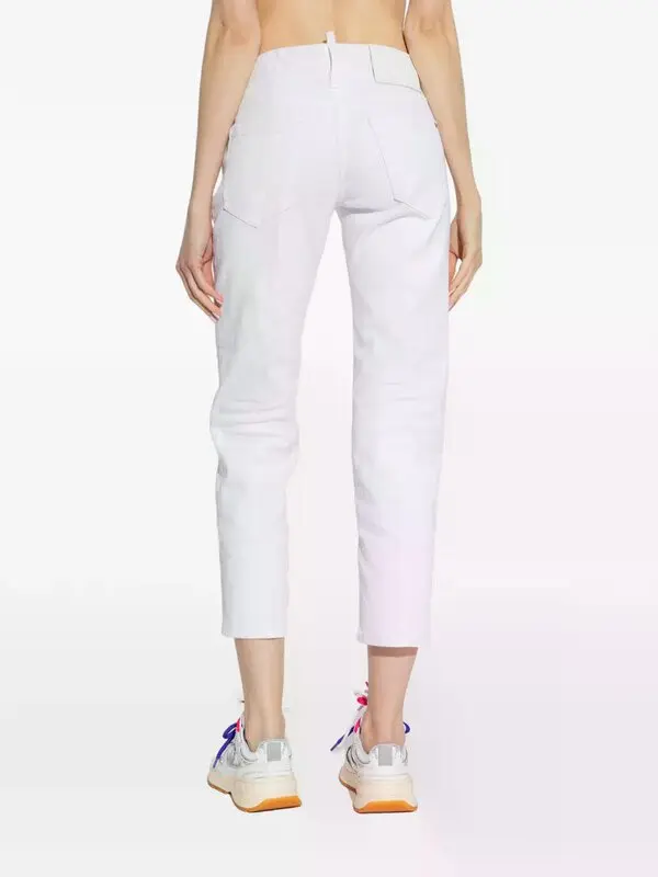 Dsquared2 Buttoned Belt-loop Jeans - White